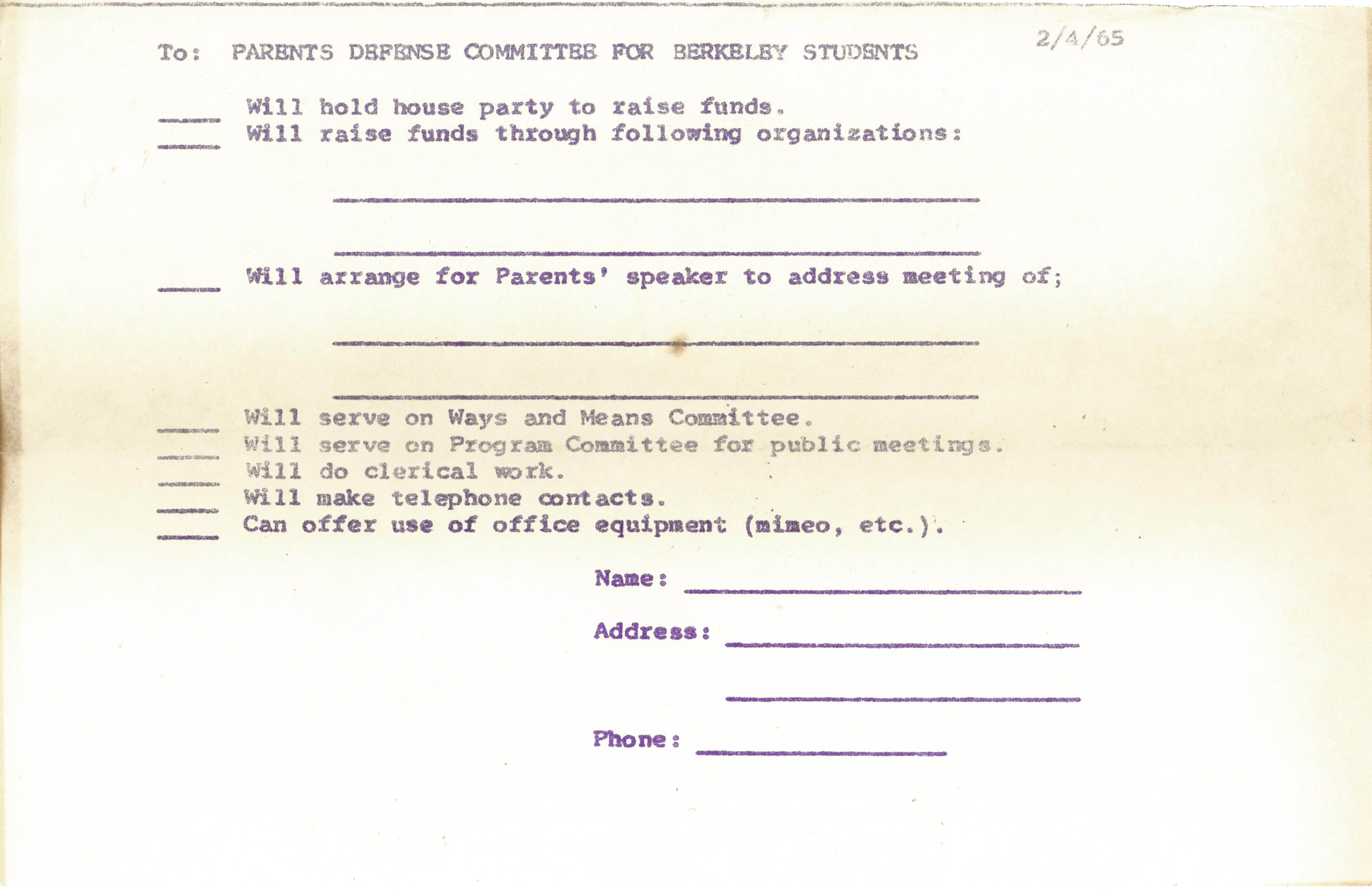 FSM Legal Parents Committees